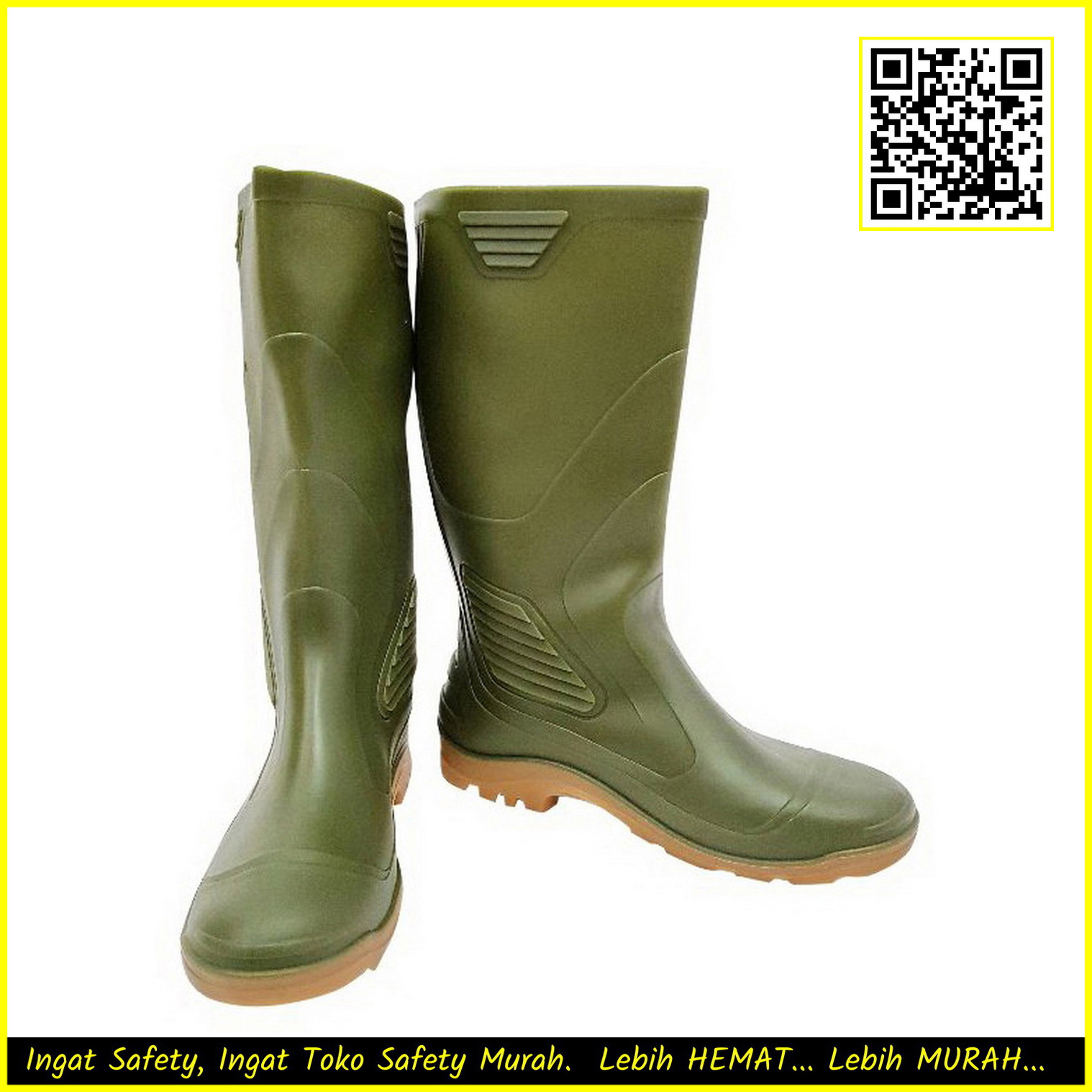 Sepatu Boots AP Boot Terra Eco 3 Green / PVC Boots Karet Tahan Air Eco3 ...