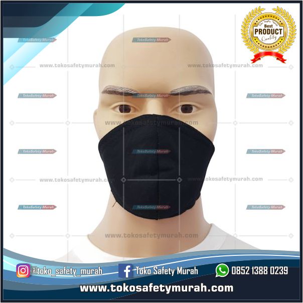 Masker Power Anti Polusi / Face Mask Motor Hitam Lapis Kain Sangat ...