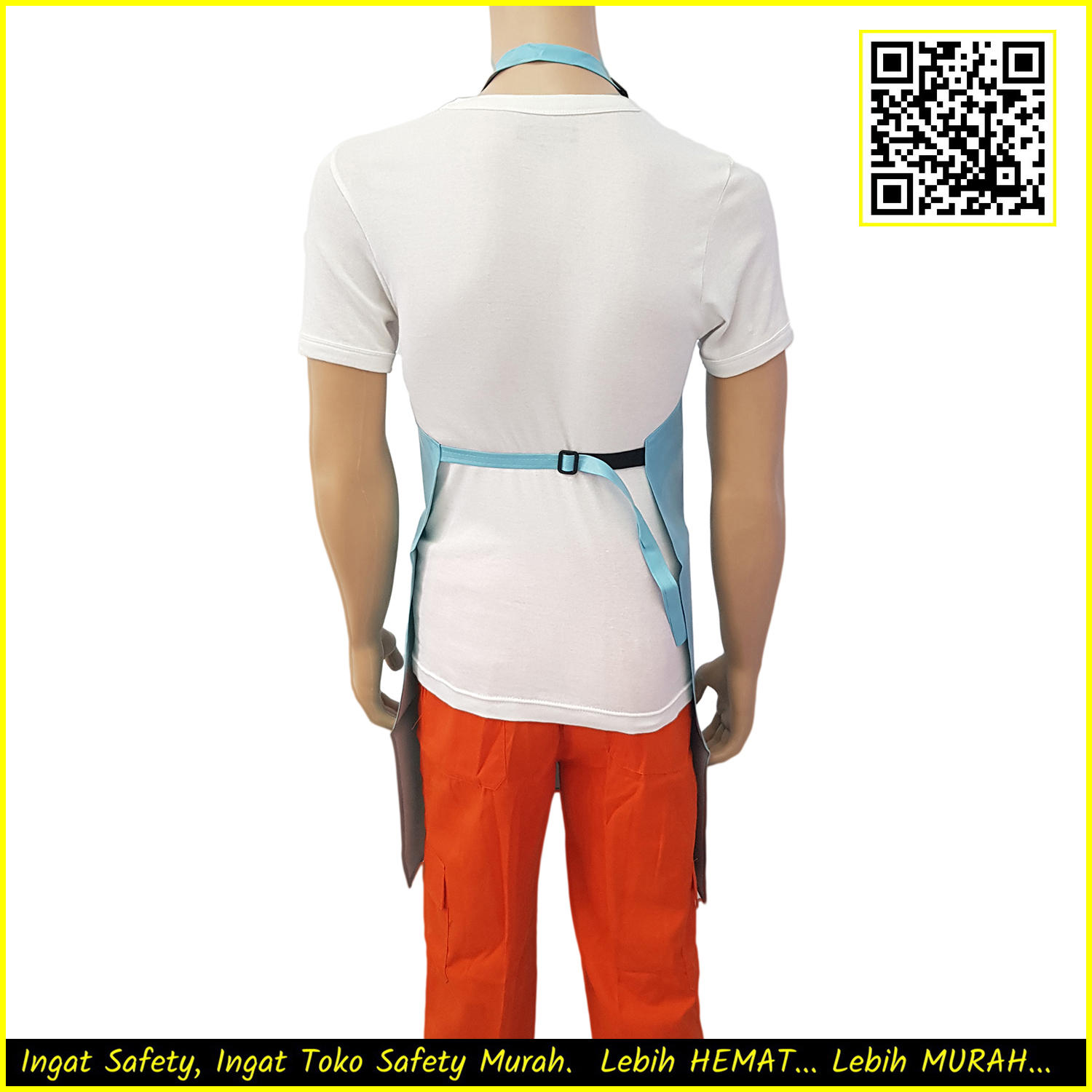 Apron Celemek Putih Hitam Bahan PVC Tebal Tidak Tembus Air 90 cm #Jual ...