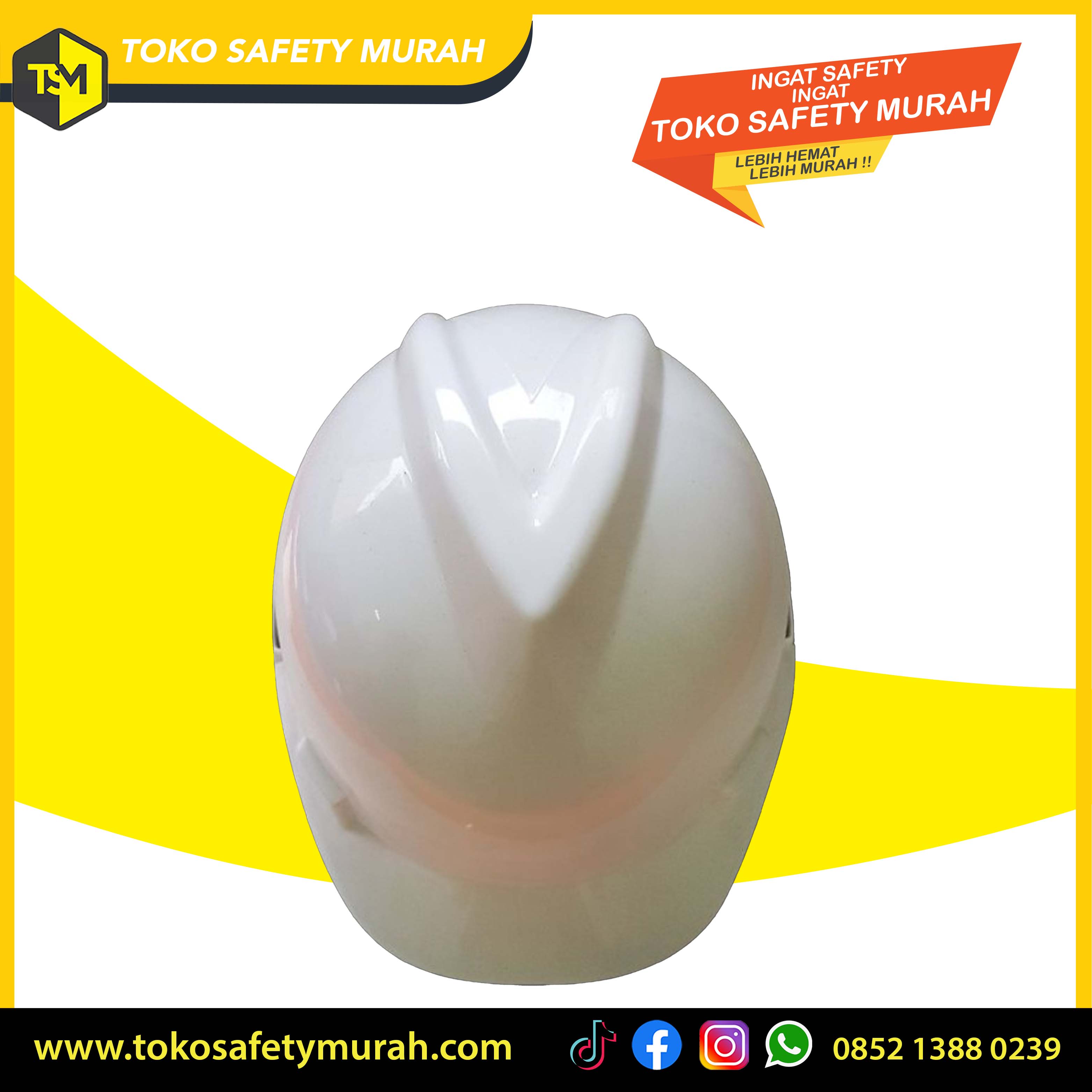 Safety Helmet FSA Putih / Helm Safety Proyek / Topi Proyek Pelindung ...
