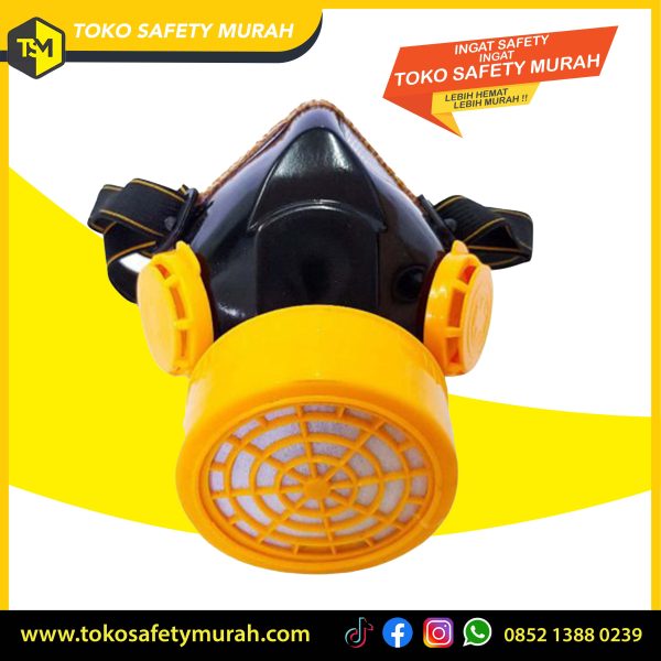 Masker Obat Single Filter GOSAVE / NP 305 Chemical Respirator Half Mask ...
