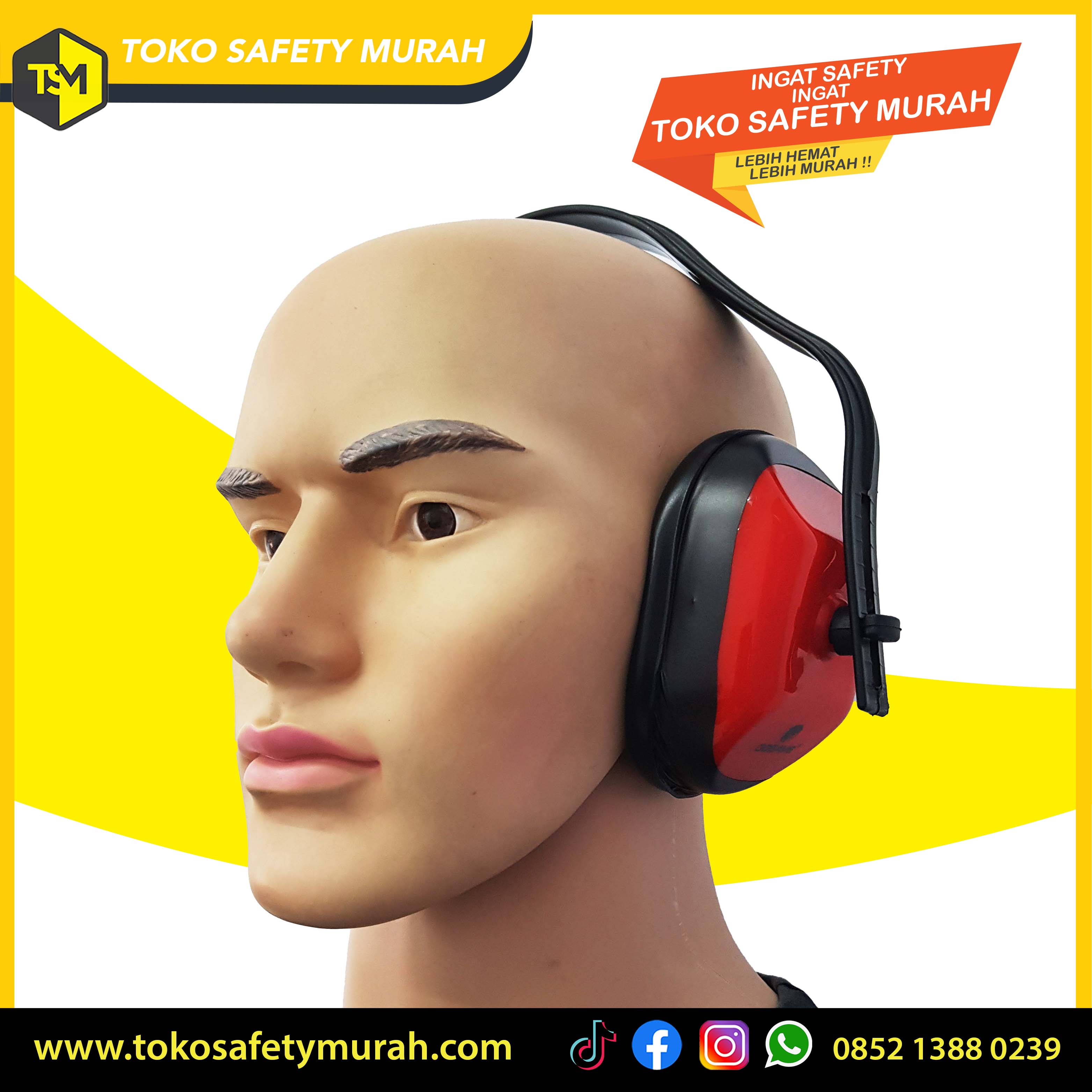 Earmuff Gosave Eco / Ear muff Safety / Ear Protector 18 db Pelindung ...
