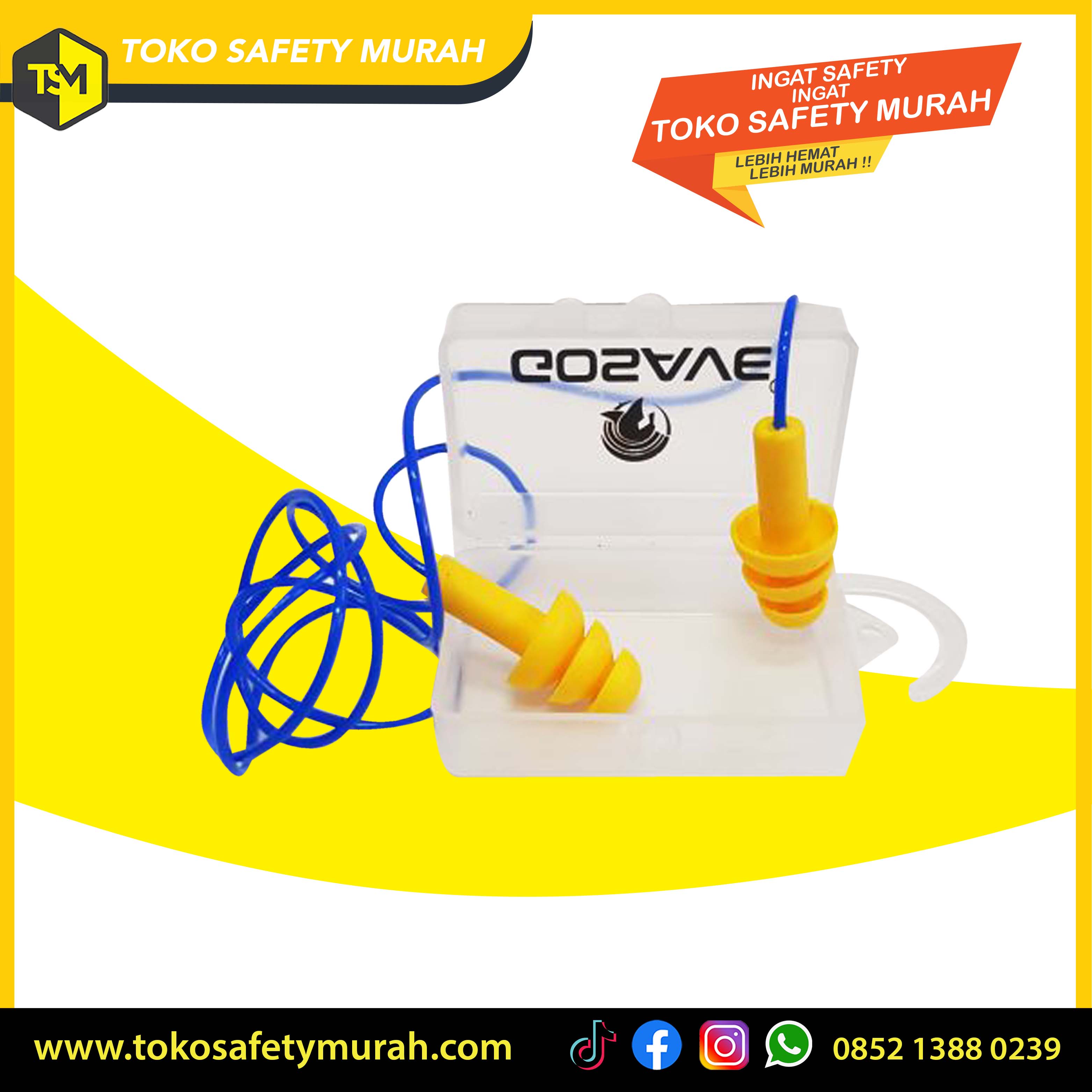 Jual Earplug Safety Soft Silicone Merk Gosave Kualitas Terbaik 2022