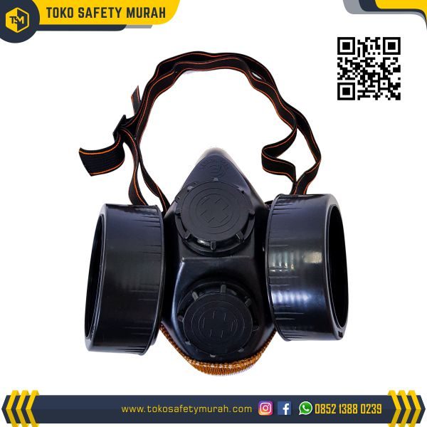 Masker Obat Double Filter NP 306 Safety Mask Chemical Respirator NP306 ...