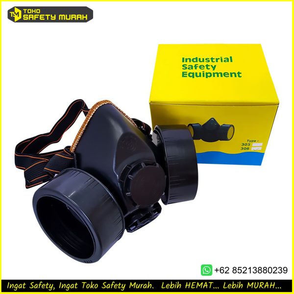 Masker Obat Double Filter NP 306 Safety Mask Chemical Respirator NP306 ...
