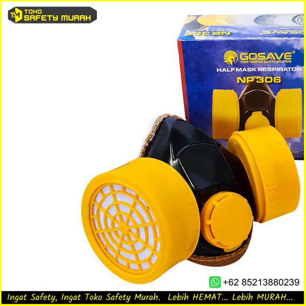 Jual Masker Safety NP 306 Tabung Ganda / Free Filter Catridge