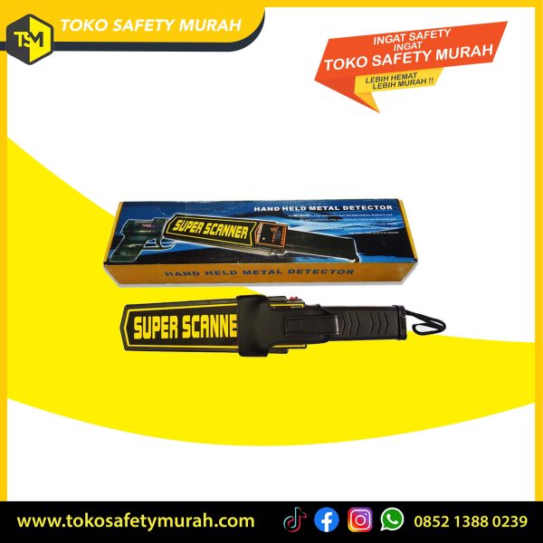 Metal Detector Security Alat Deteksi Logam Garrett Super Scanner Murah ...