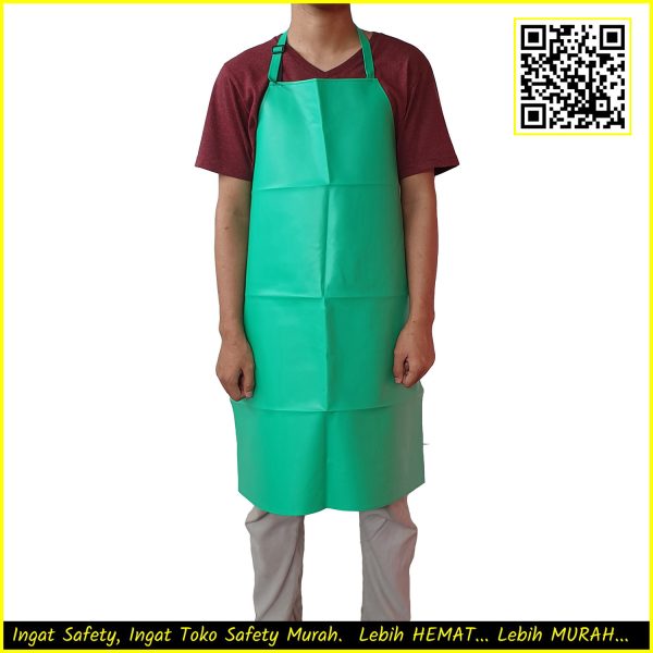 Celemek Apron PVC Waterproof Anti Air 90 cm Kulit Sintetis Leather # ...