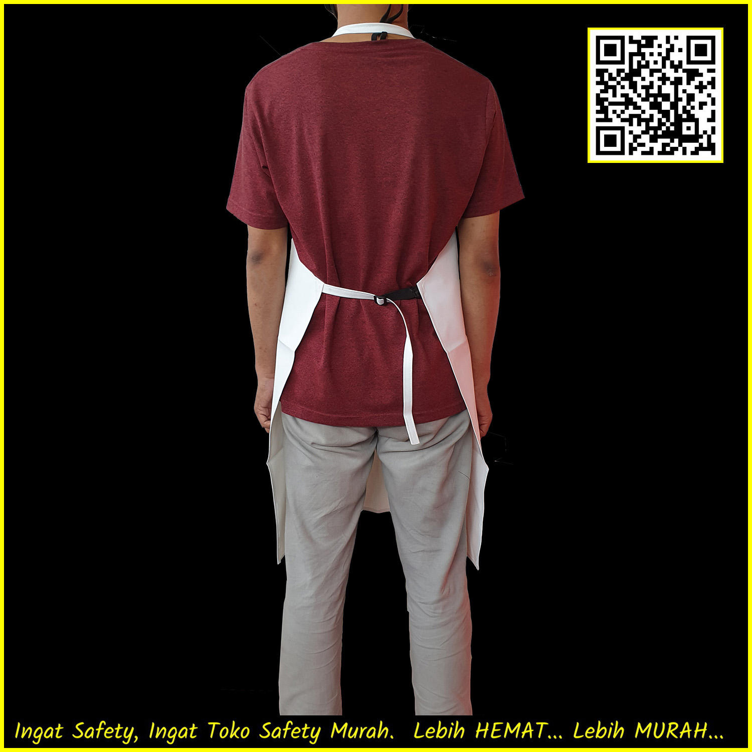 Apron Barista Chef Koki Butcher Celemek Masak Dapur PVC Kulit Sintesis ...
