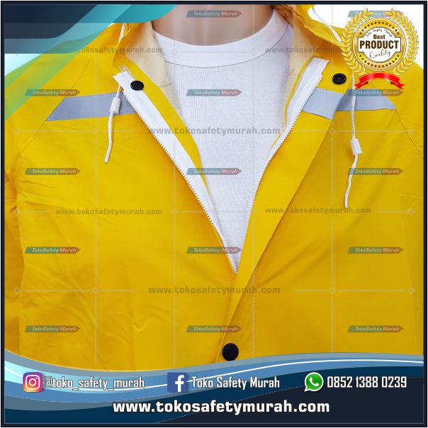 Jas Hujan PVC Layar 200 PCR Terusan Rain Coat #Jual Alat Pelindung Diri ...