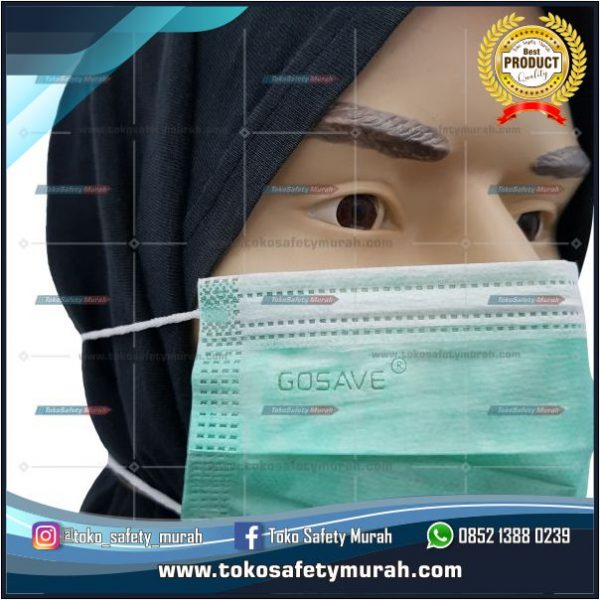 Masker Hijab Debu Surgical Mask Dokter Mulut, Headloop Tali Karet #Jual ...