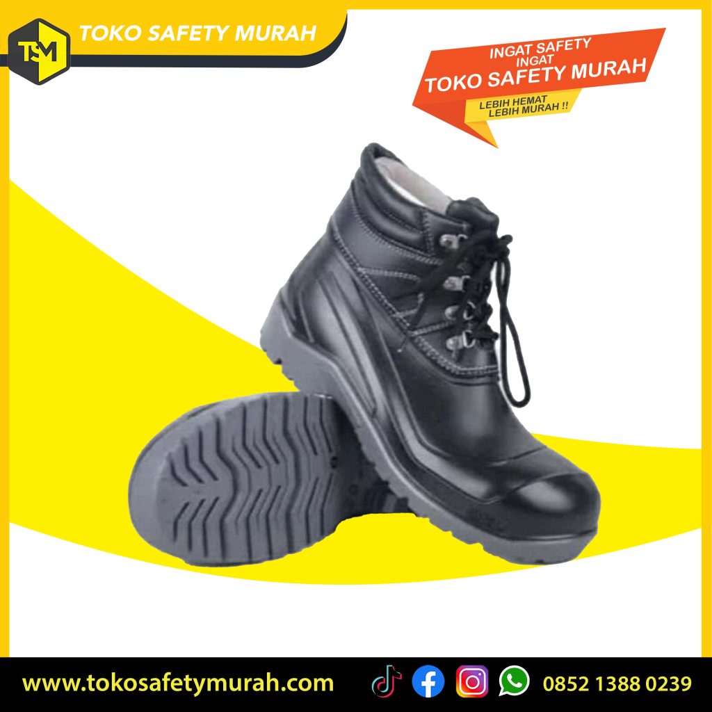 Safety Shoes AP Max by AP Boot Sepatu Boots Kerja Hitam Ujung Besi ...