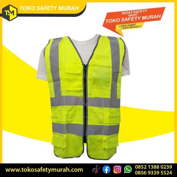 Rompi Safety HSE K3 IMJ Banyak Kantong Resleting Scotlight Hijau #Jual ...
