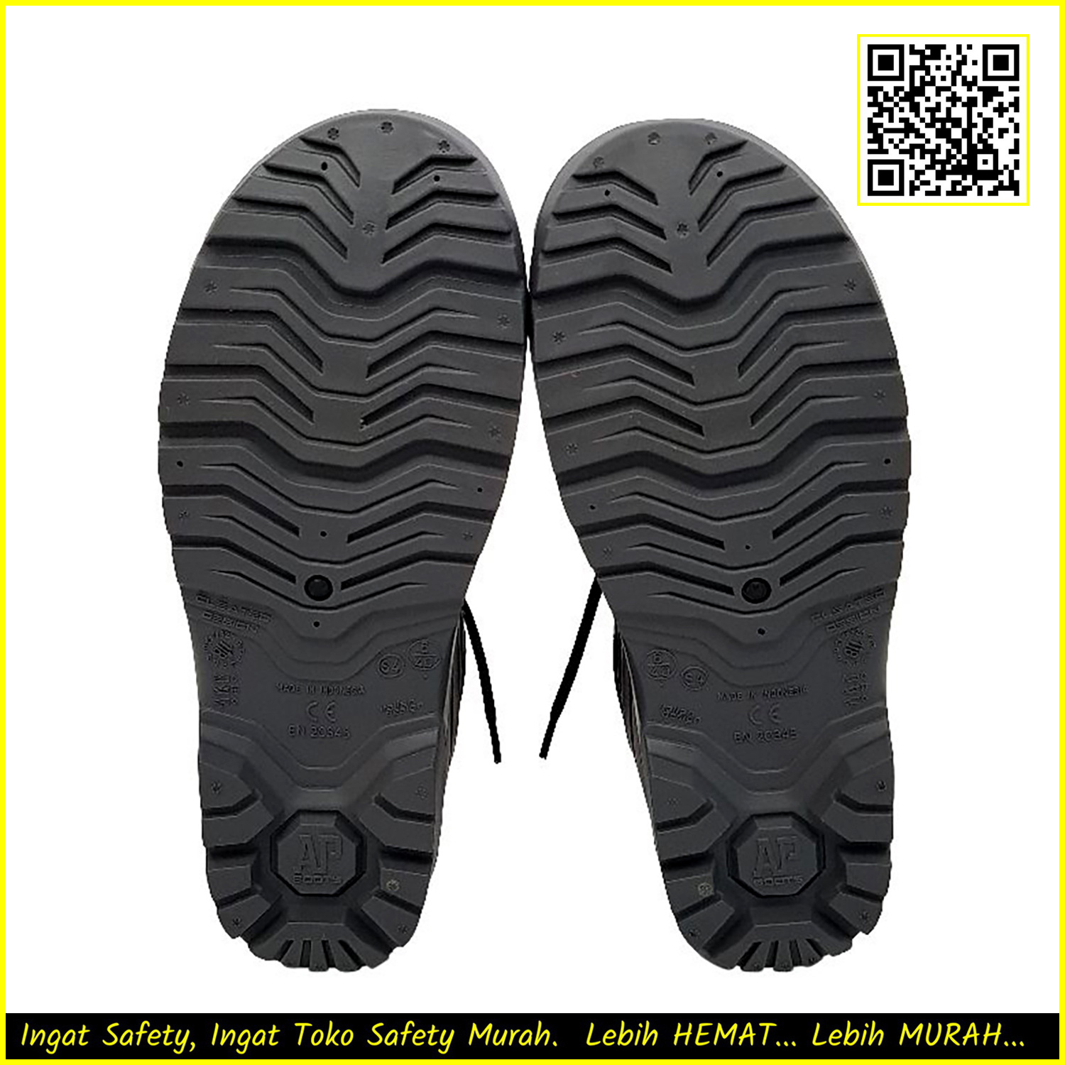 Safety Shoes AP Max by AP Boot Sepatu Boots Kerja Hitam Ujung Besi ...