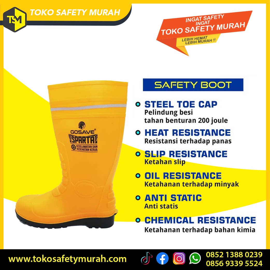 Safety Shoes AP Max by AP Boot Sepatu Boots Kerja Hitam Ujung Besi ...