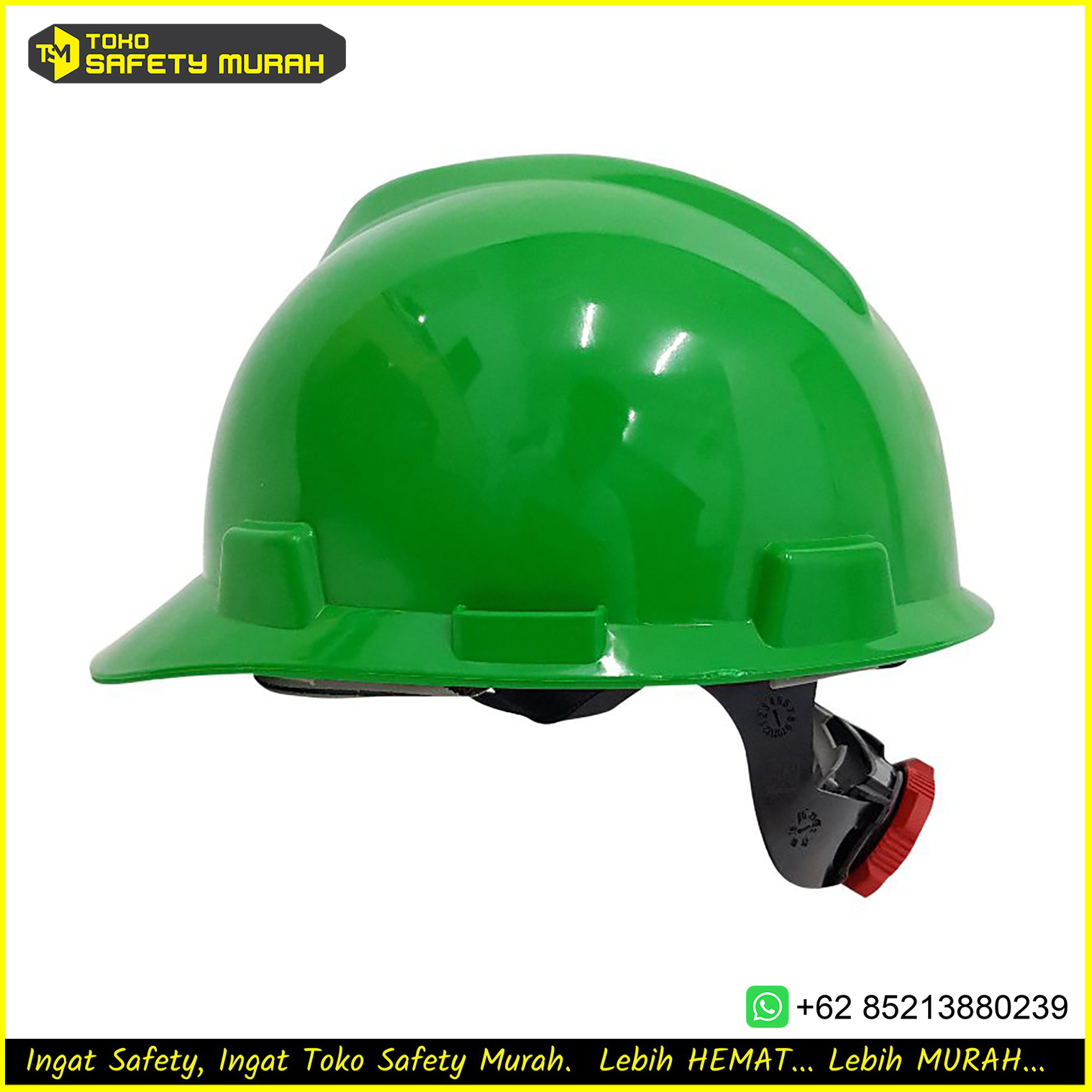 Helm Safety SNI MSA Lokal Hijau+ Fastrack Helm Proyek Pelindung Kepala ...