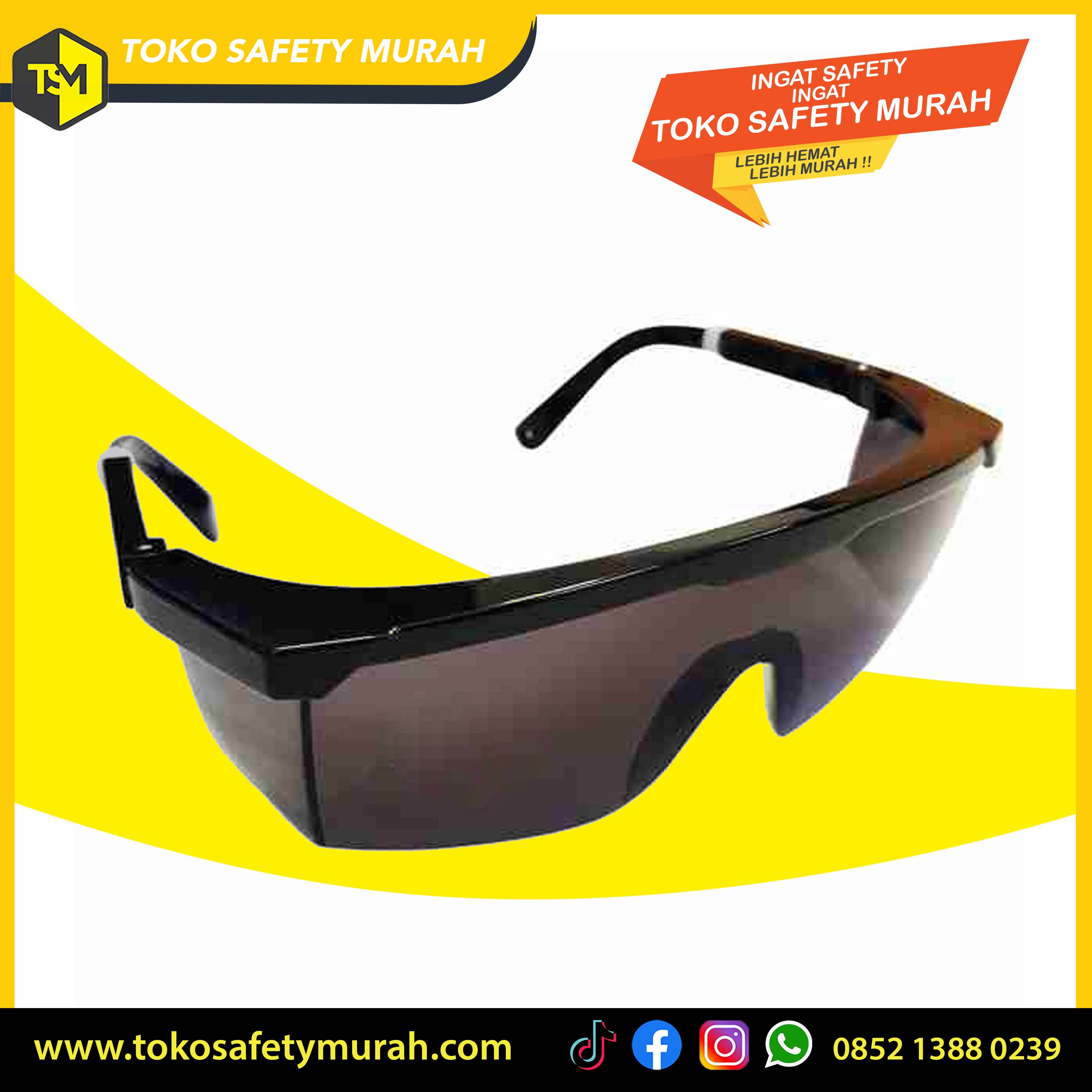 Kacamata Las Safety Hitam Black Clear BeSafe Kualitas Bagus Premium # ...