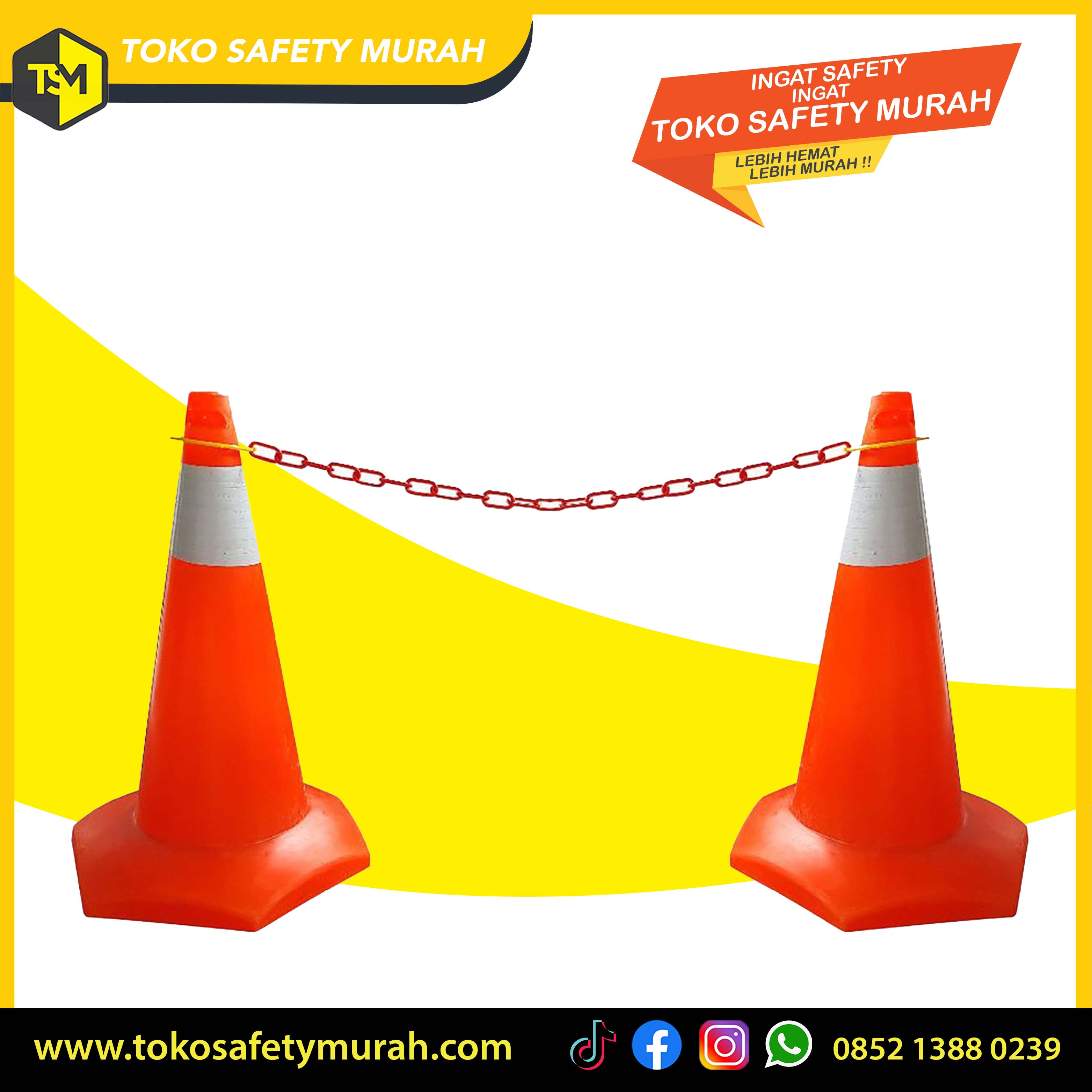 Cone Chain Ring Connector / Ring Gantungan Rantai Plastik Traffic Cone ...