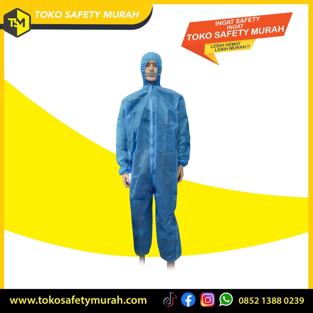 APD HAZMAT SUIT WATERPROOF Medis Baju SAFETY Coverall Corona / Baju ...