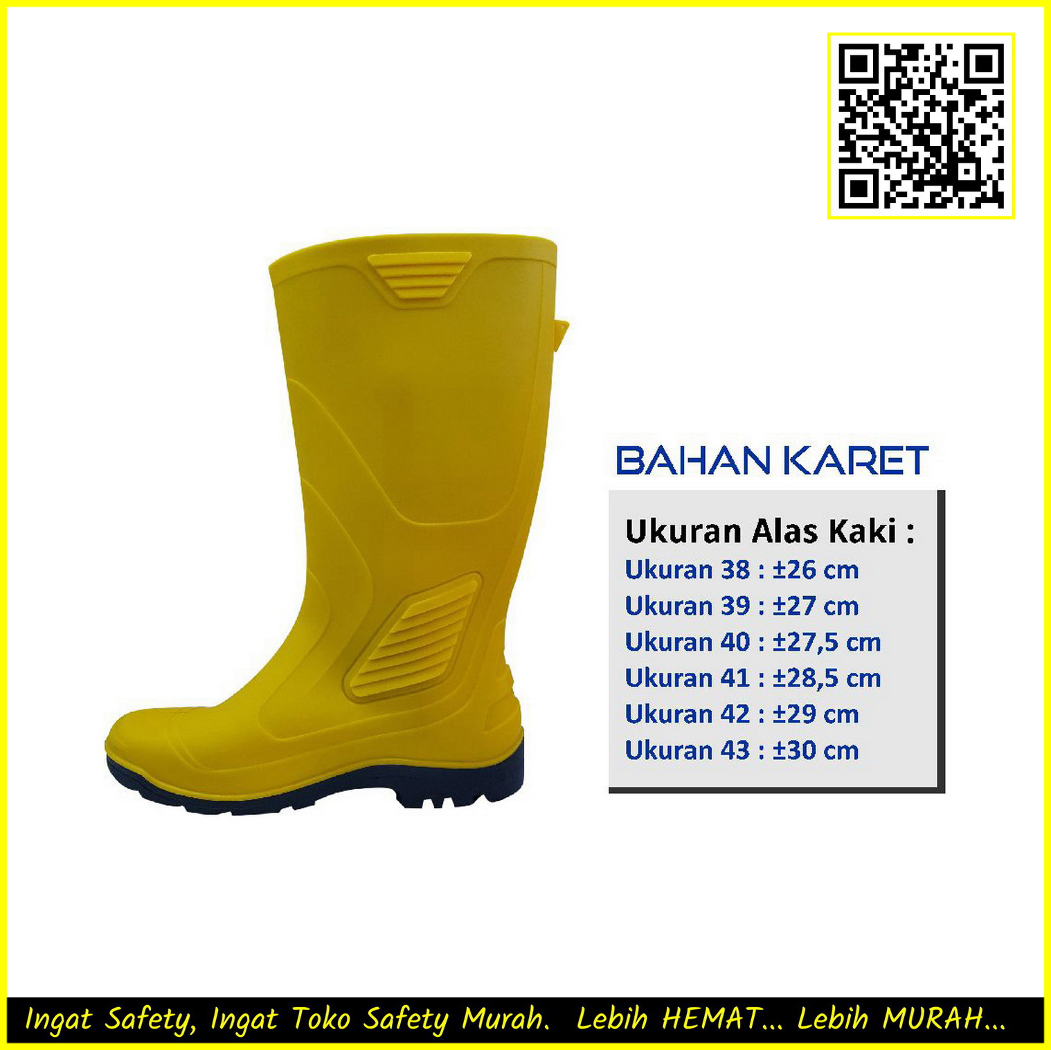Sepatu AP Boot Terra Eco 3 / ORIGINAL APD Medis Boots Karet Eco3 Yellow ...
