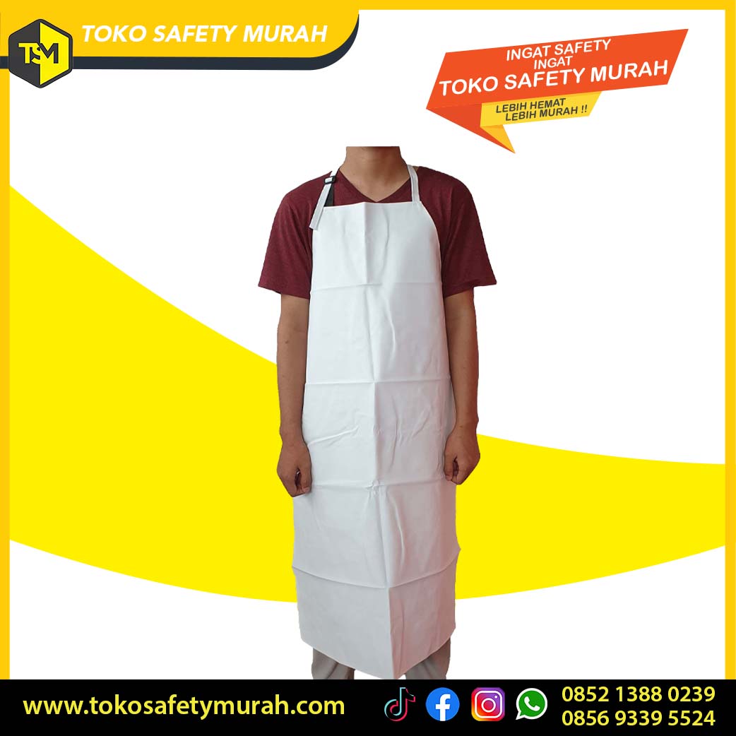 Apron Pangan 110 Cm Apron PVC Celemek 110cm Anti Air Banyak Warna ...