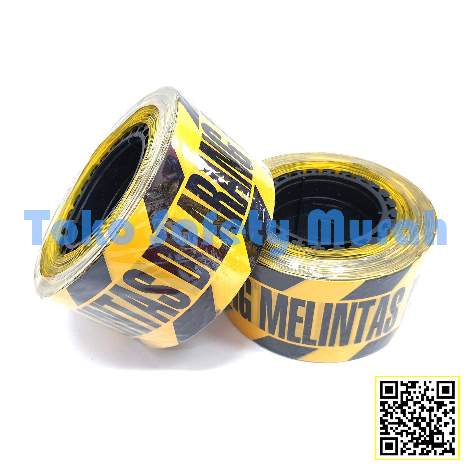 Police line DILARANG MELINTAS Barricade Plastik 3 inch 300 meter ...