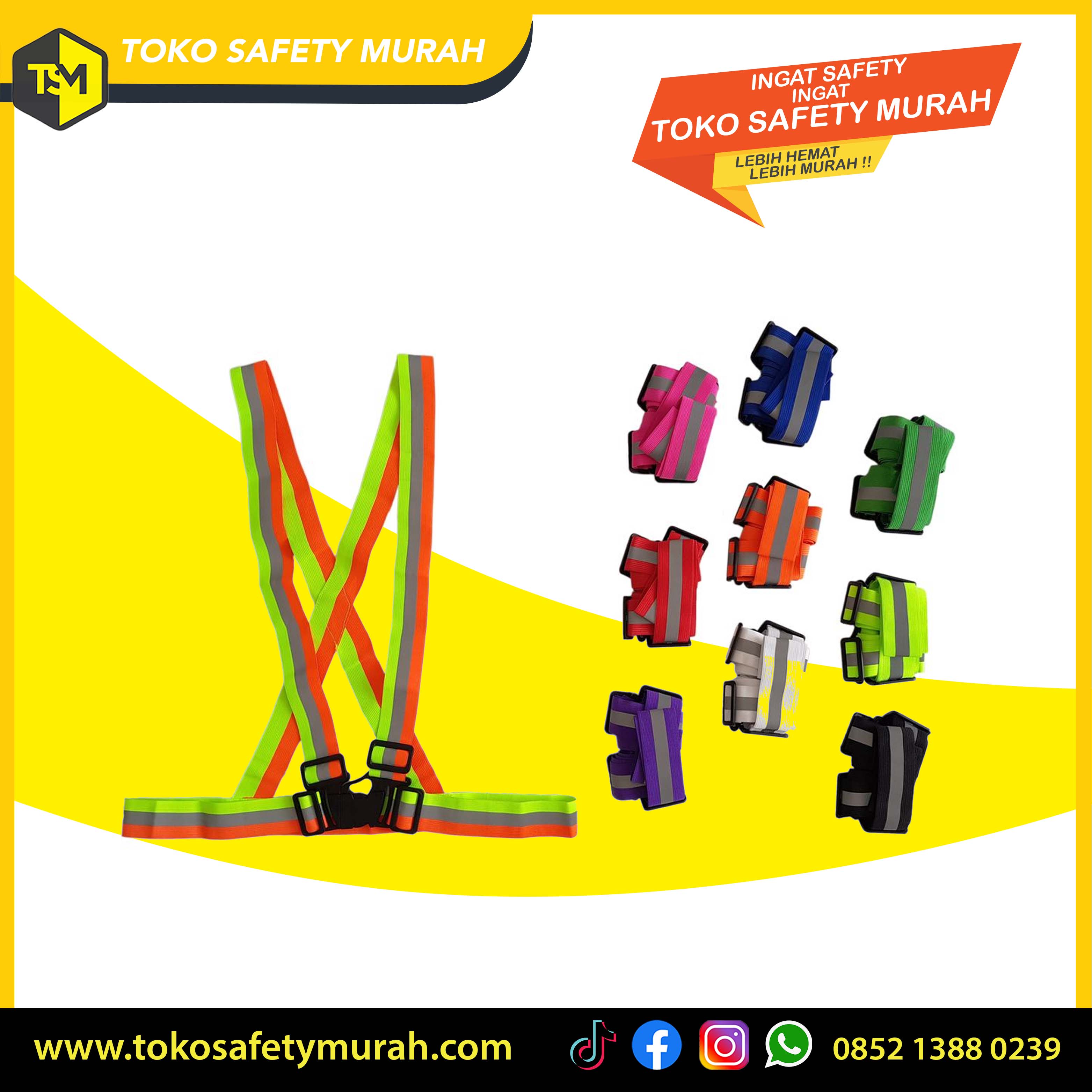 Rompi V Karet / Safety Vest Rompi Proyek 10 WARNA LENGKAP / Reflective ...