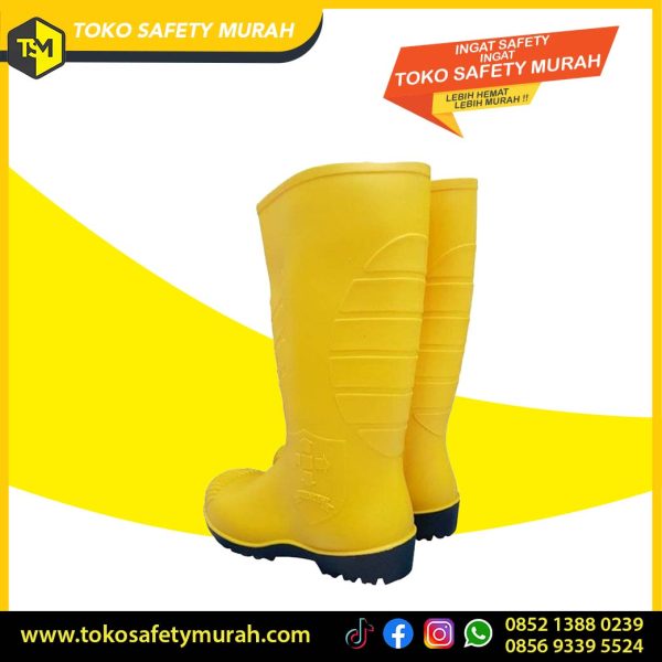 44-46 Sepatu Boot Rubber Safety SNI Strength by Petrova / Steel Toe ...