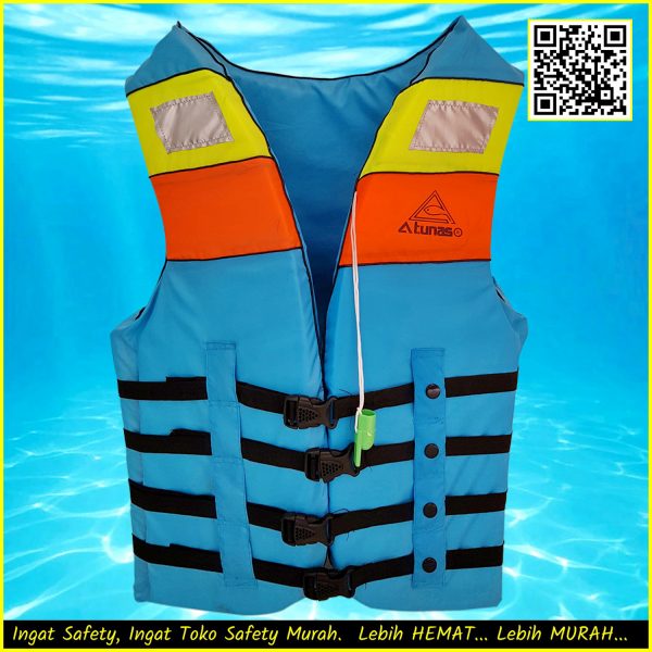 BAJU PELAMPUNG ATUNAS Biru Turkis ukuran XL / LIFE VEST Tosca / LIFE ...