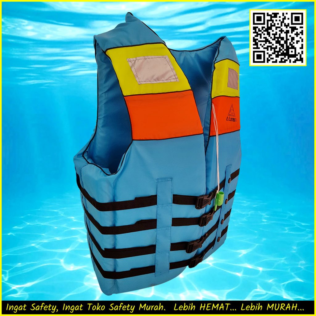 BAJU PELAMPUNG ATUNAS Biru Turkis ukuran XL / LIFE VEST Tosca / LIFE ...