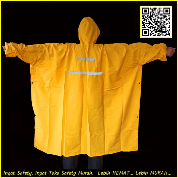 Baju Jas Hujan Ponco Lengan / Mantel Raincoat Safety Kuning Rain Suit ...