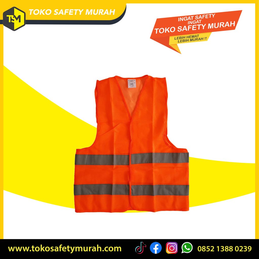 Rompi Poliester Scotlite 2 line Scoth Nyala / Safety Vest Rompi Parkir ...