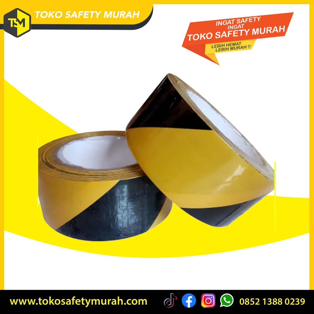 Police Line Lem Barricade PVC Stiker Sign Floor Sticker Tape Lakban ...