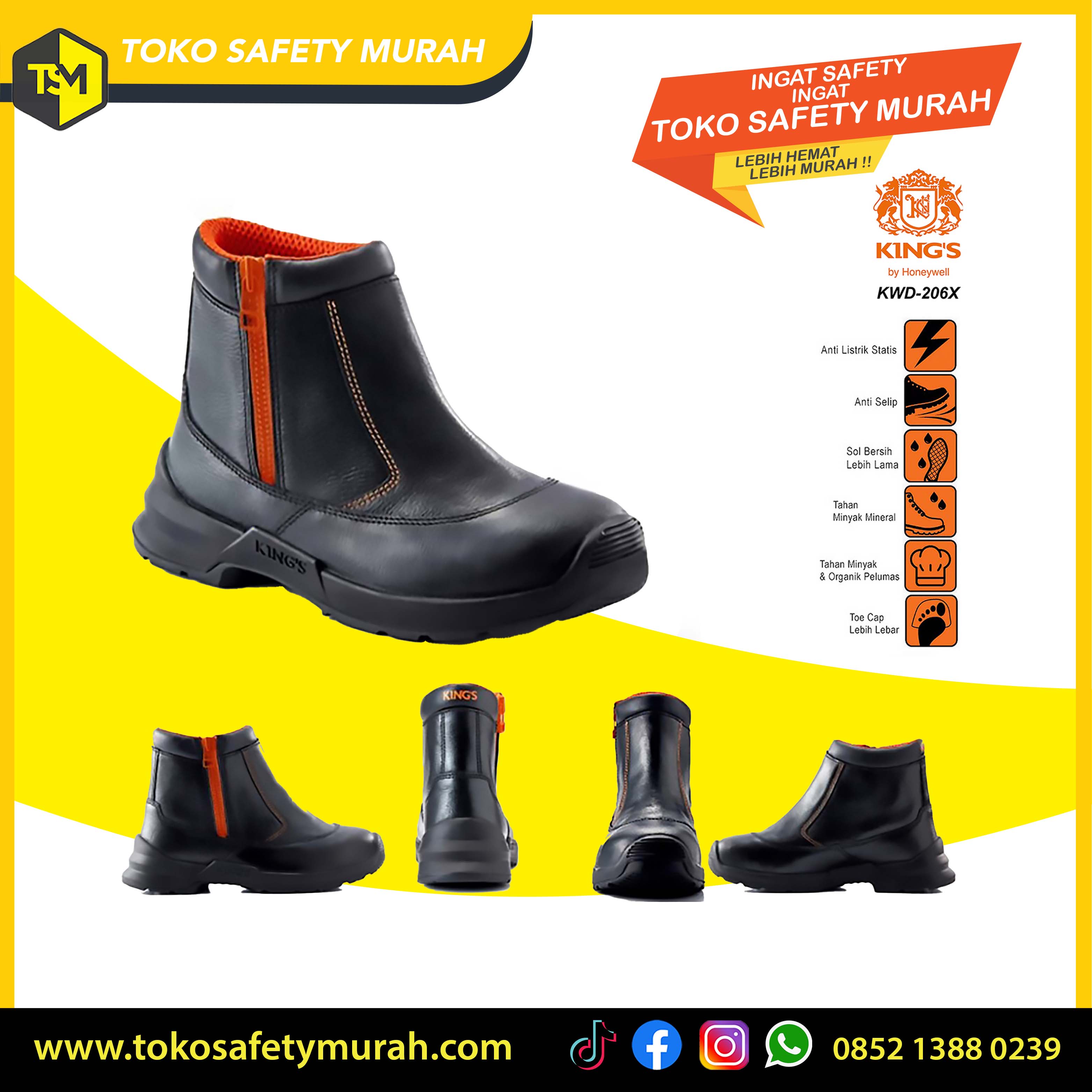 Sepatu Safety Kings by Honeywell KWD 206X King's Original King KWD206X ...