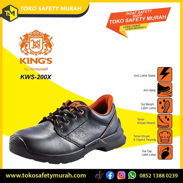 Jual Sepatu Safety Kings by Honeywell KWD 301X Original - Toko Safety Murah