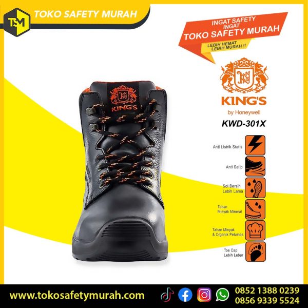 Jual Sepatu Safety Kings by Honeywell KWD 301X Original - Toko Safety Murah