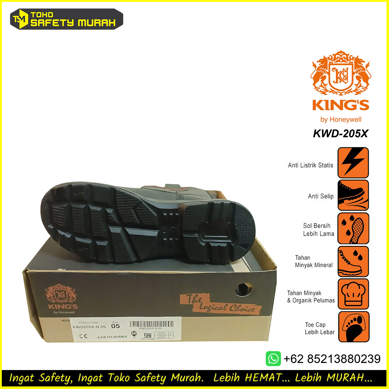 Sepatu Safety Kings by Honeywell KWD 205X King's Original King KWD205X ...