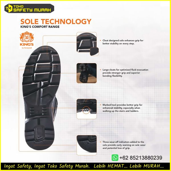 Jual Sepatu Safety Kings by Honeywell KWD 301X Original - Toko Safety Murah