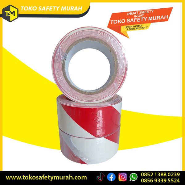 Lakban PVC Ada Lem Floor Marking Tape Police line Pembatas Garis Polisi ...