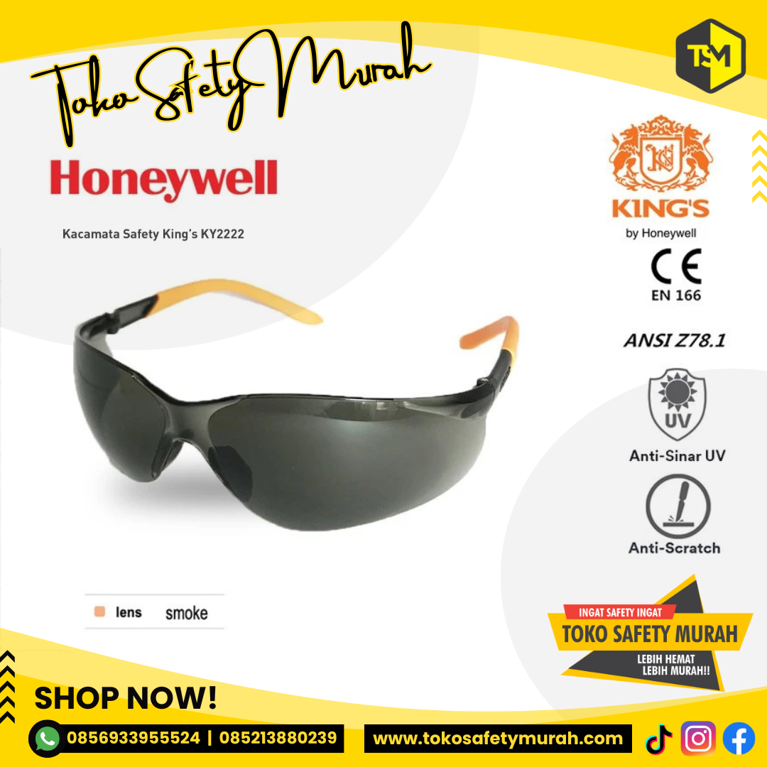 Kacamata Safety King's KY 2221 Kings by Honeywell Standar ANSI Z78.1 ...