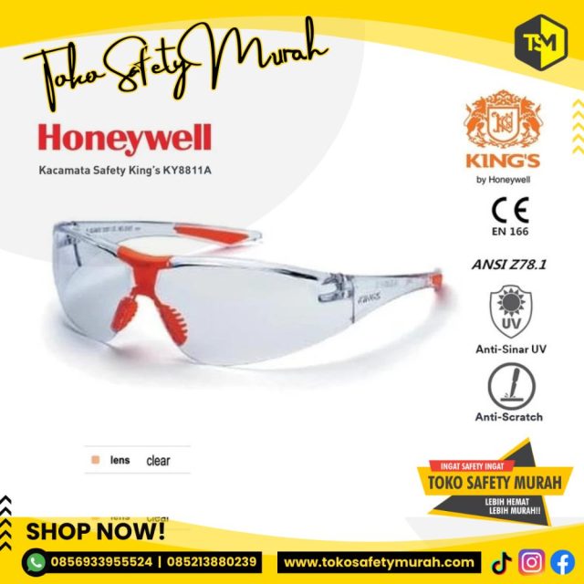 Kacamata Safety Kings KY 2224 Hitam Black Mirror Original Honeywell ...