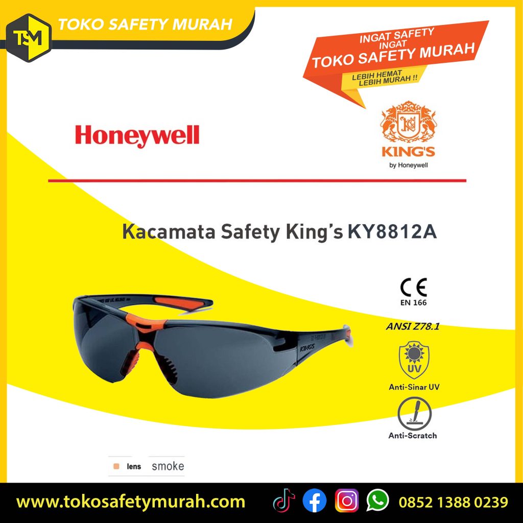 Kacamata Safety King's 8812A Original Kings Anti Sinar UV & Scratch ...
