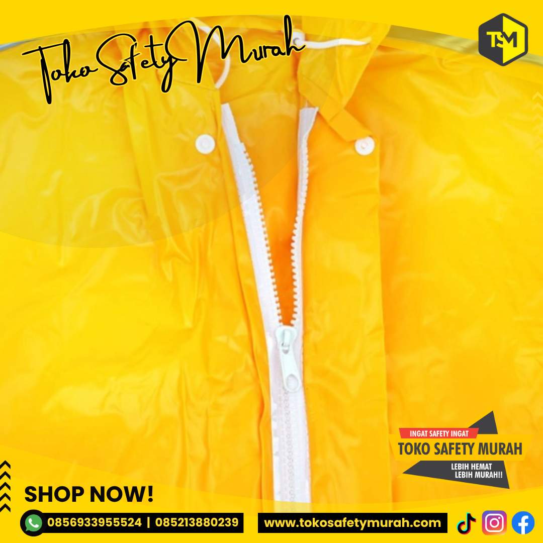 Mantel Jas Hujan Setelan Baju dan Celana Raincoat Kuning Kuda Laut ...