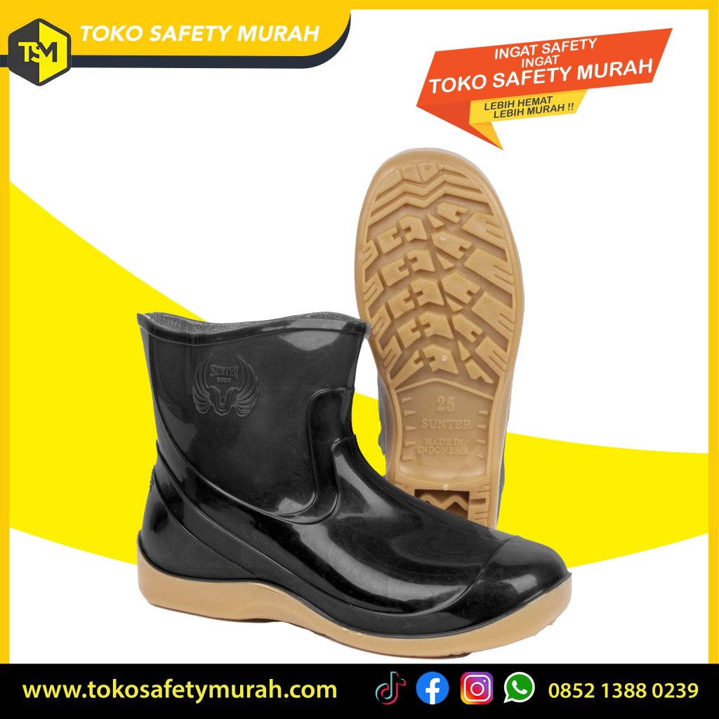 Sepatu Boot Boots Karet Pendek Fashion Black Penthel Size 23-28 - Toko ...