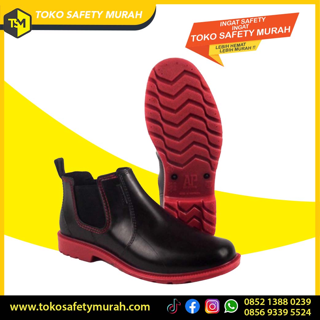Sepatu Boot Proyek Tinggi Karet Kerja Proyek Cor Kebun Taman Shogun 818 ...