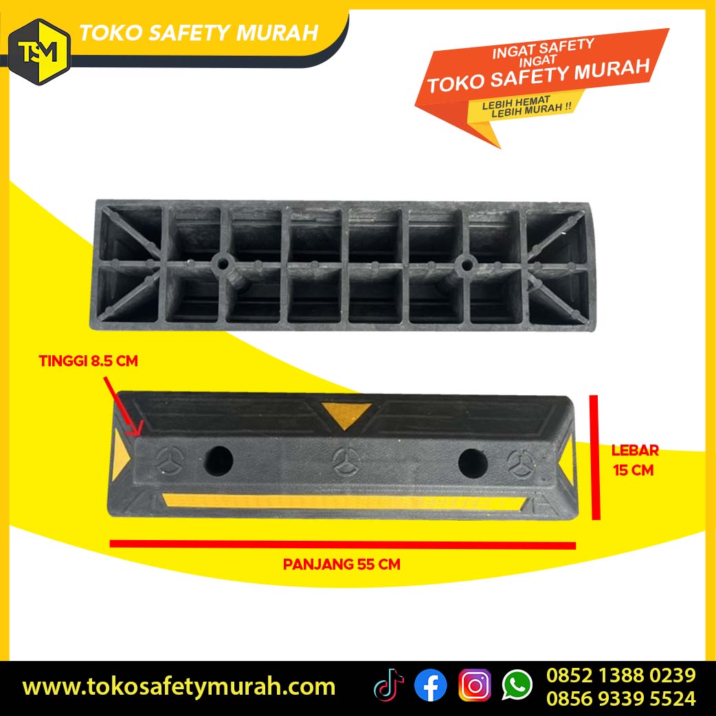Wheel Stopper Car Stop Murah / Pengganjal Ban Roda Ganjalan Mobil Batas ...