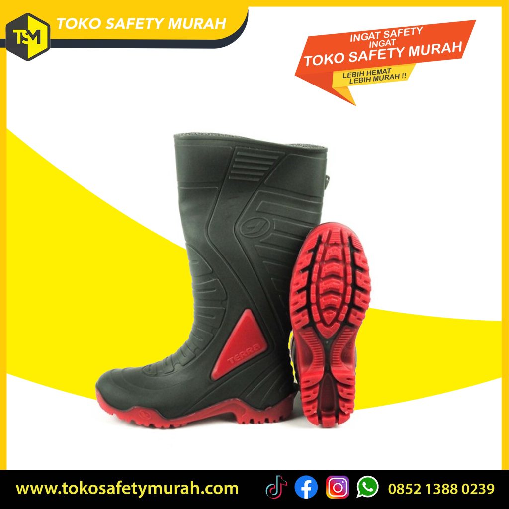 Sepatu Boot Tinggi PVC AP Boots Terra 3 Size 38-42 Merah - Toko Safety ...