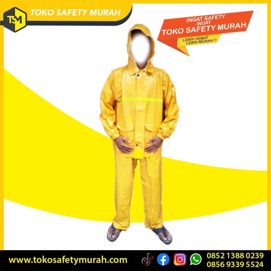 Jas Hujan Setalan Baju Celana Proyek IBEX Raincoat PVC Warna Kuning ...
