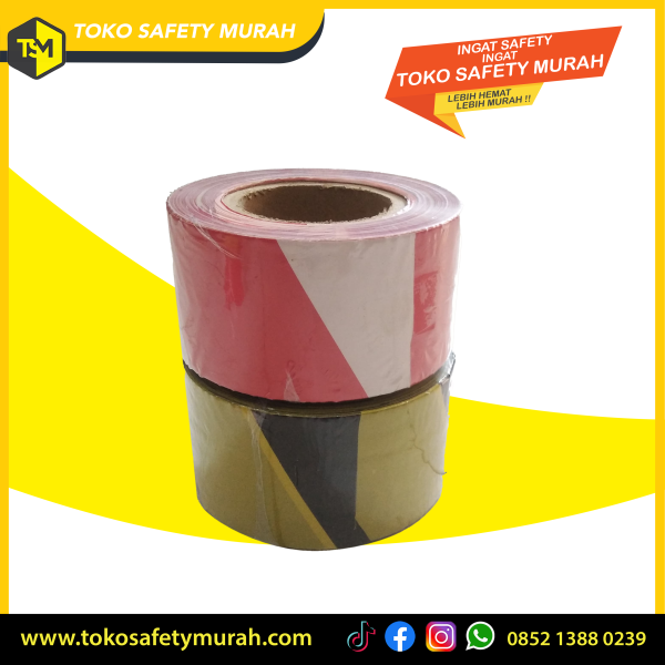 Police Line Barricade Tape Garis Polisi Safety Line Kuning Hitam Merah ...