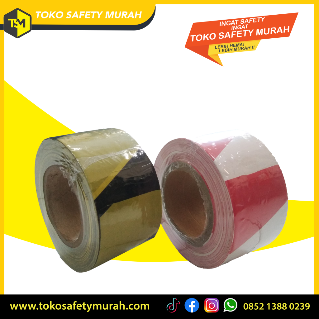 Police Line Barricade Tape Garis Polisi Safety Line Kuning Hitam Merah ...
